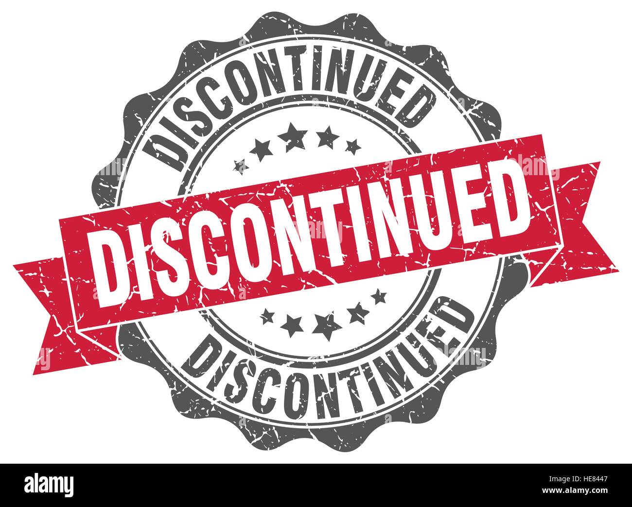 discontinued stamp. sign. seal Stock Vector Image & Art - Alamy