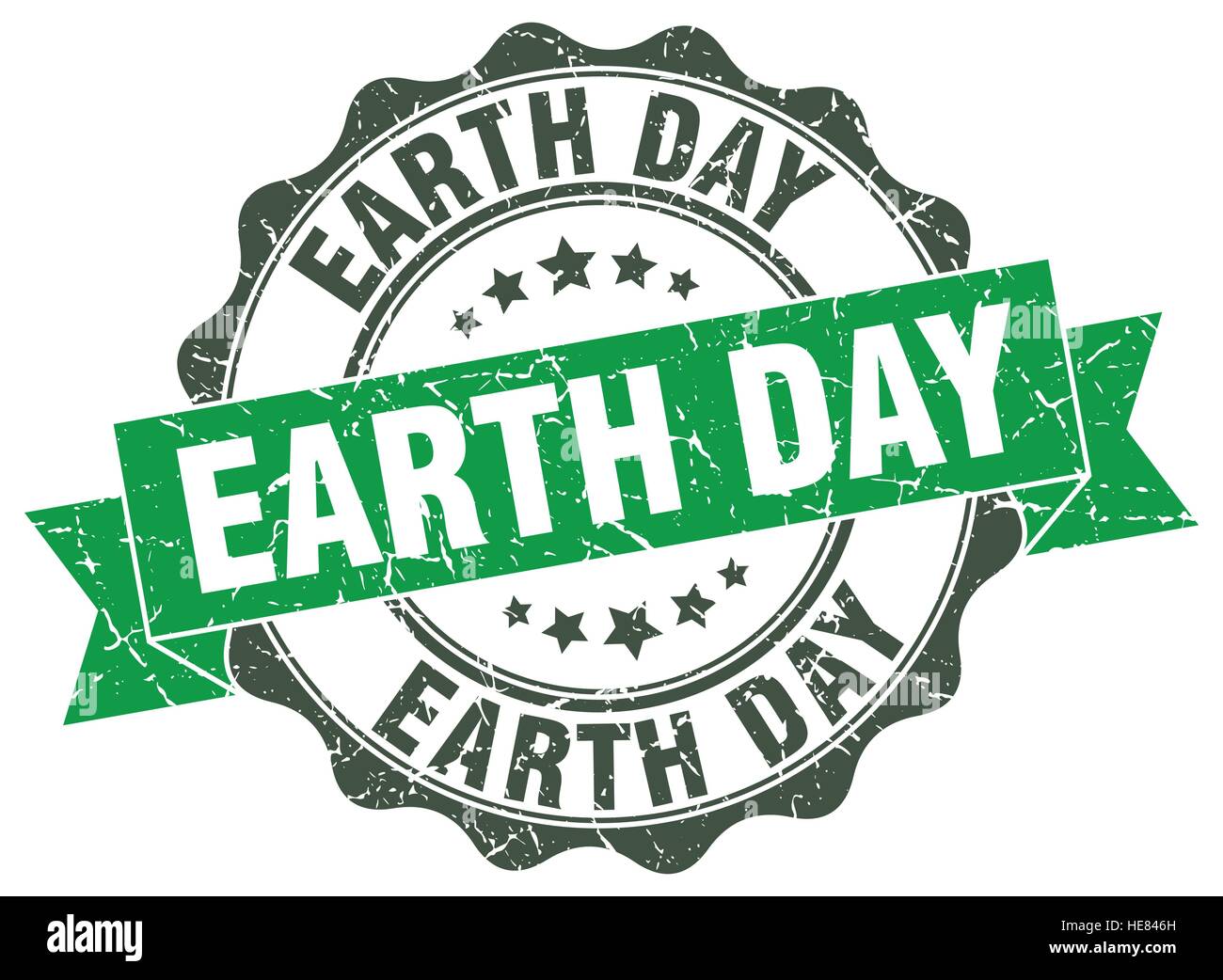 earth day stamp. sign. seal Stock Vector Image & Art - Alamy