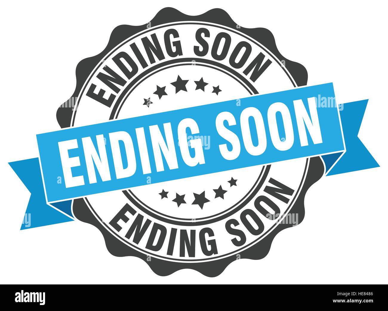 ending soon stamp. sign. seal Stock Vector Image & Art - Alamy