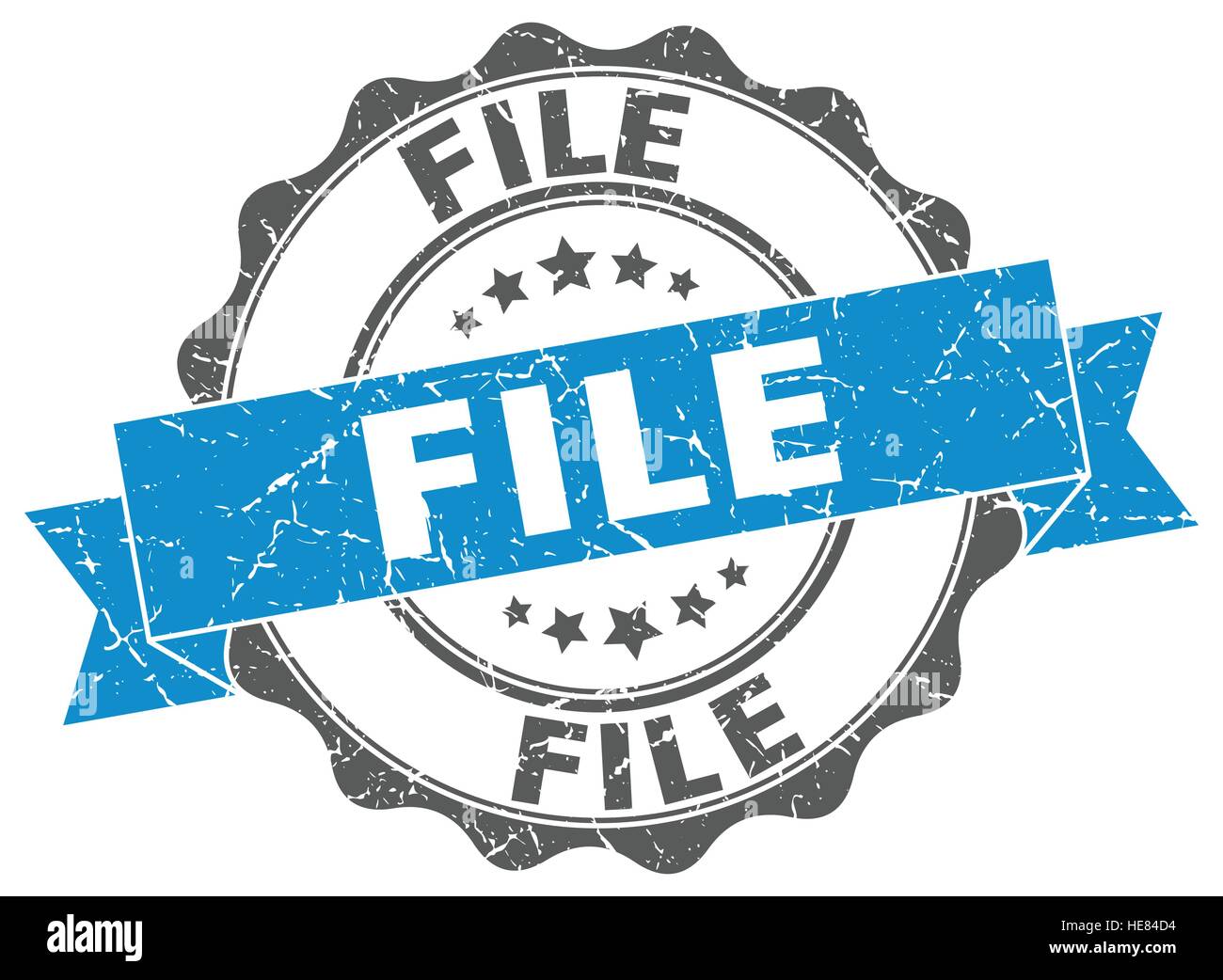 File round stamp ribbon hi-res stock photography and images - Alamy