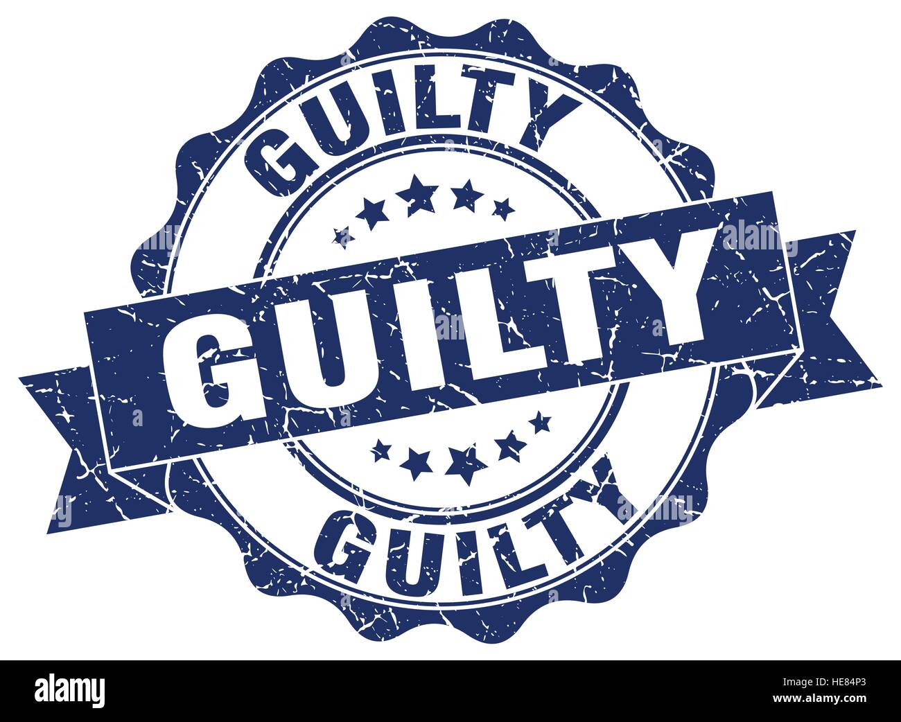 guilty stamp. sign. seal Stock Vector Image & Art - Alamy