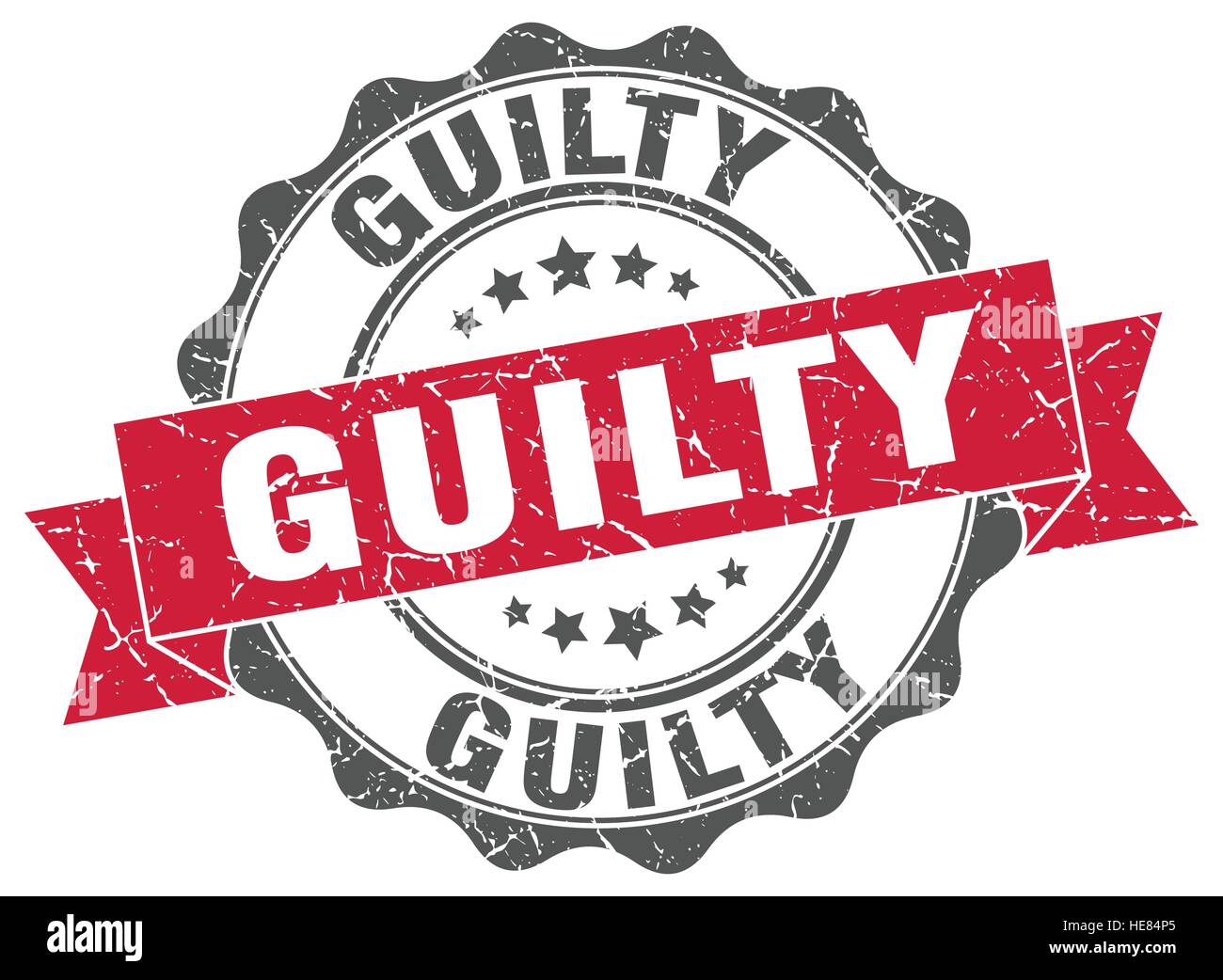 guilty stamp. sign. seal Stock Vector Image & Art - Alamy