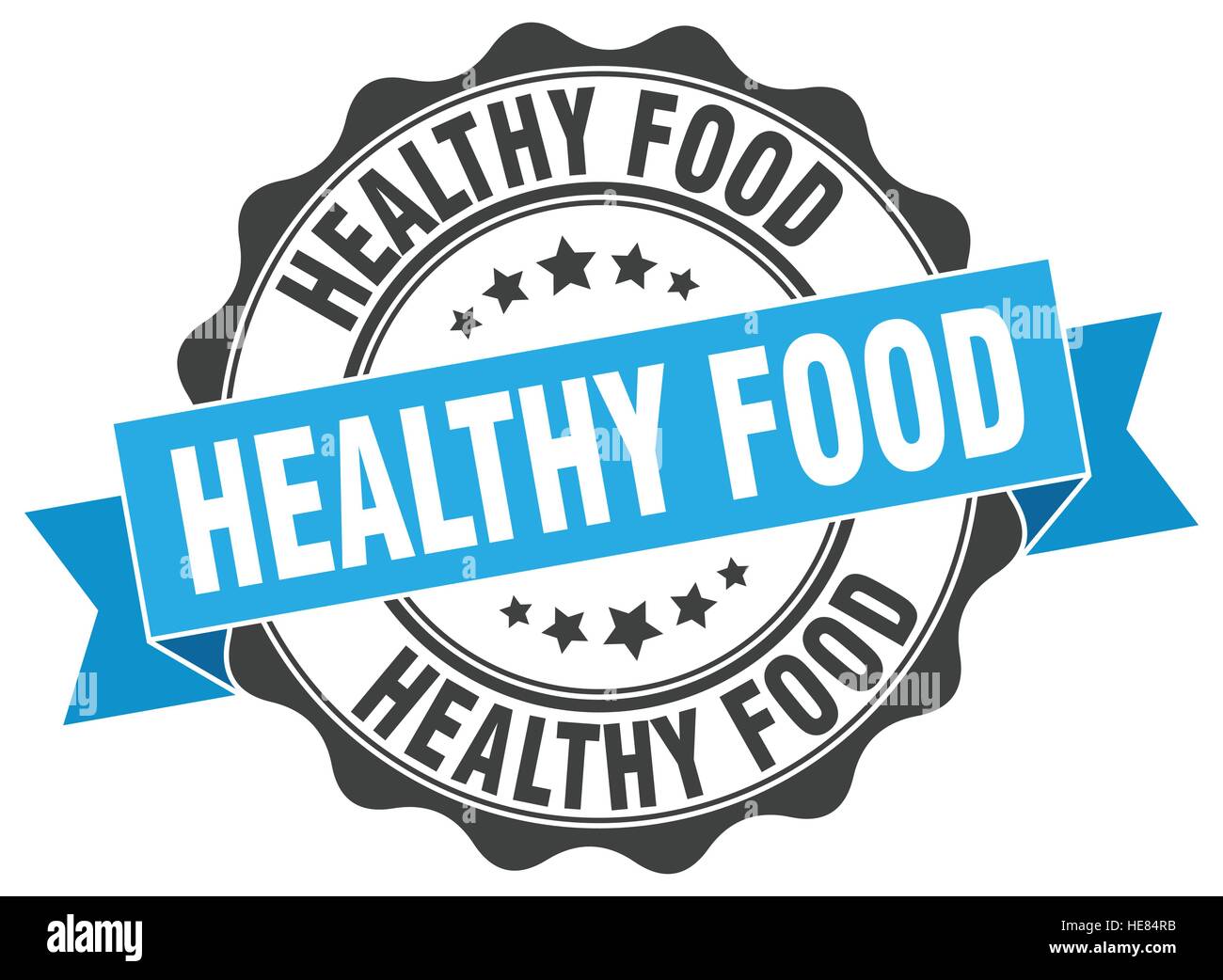 healthy food stamp. sign. seal Stock Vector Image & Art - Alamy