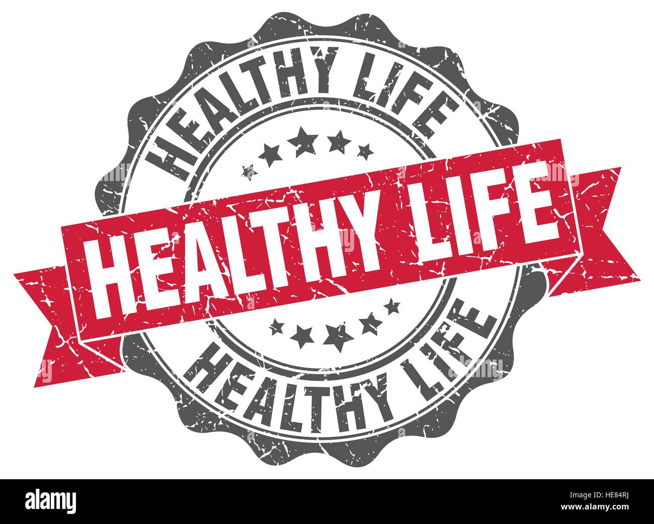 healthy life stamp. sign. seal Stock Vector Image & Art - Alamy