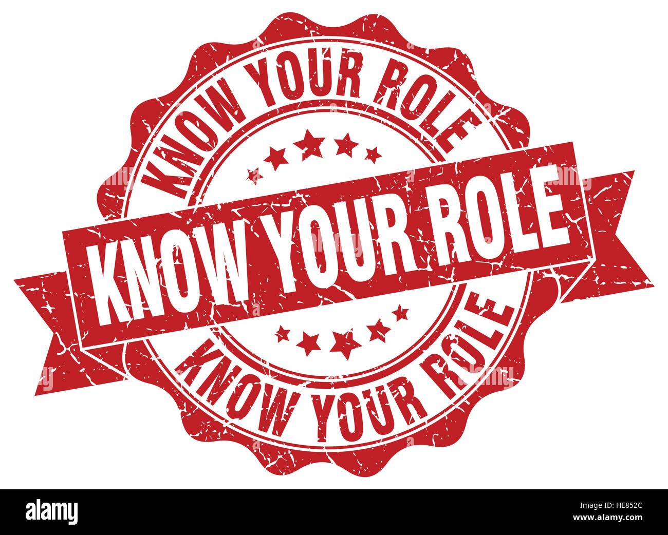 know your role stamp. sign. seal Stock Vector Image & Art - Alamy