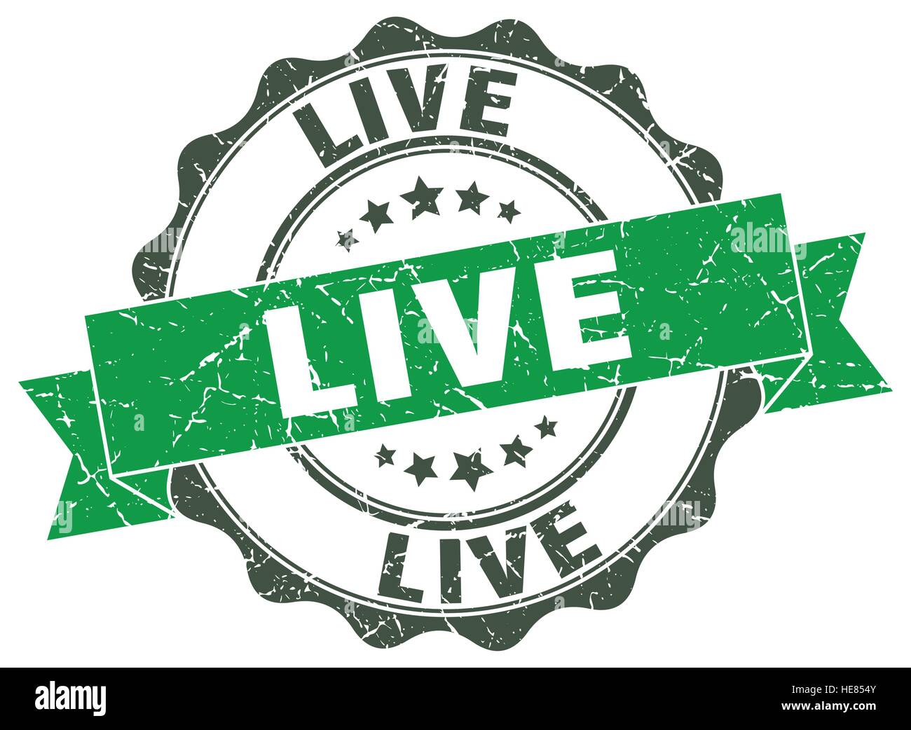live stamp. sign. seal Stock Vector Image & Art - Alamy