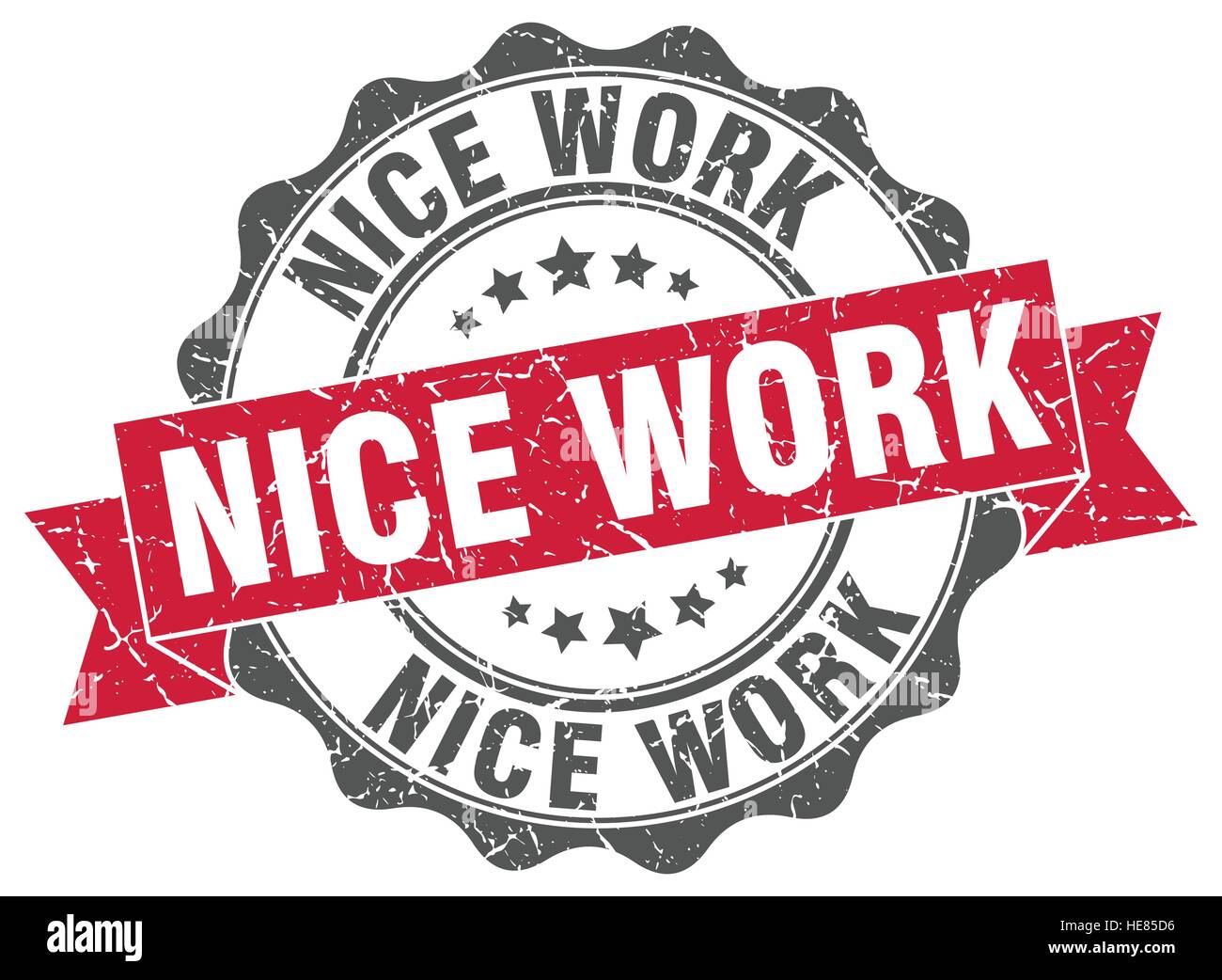nice work stamp. sign. seal Stock Vector Image & Art - Alamy