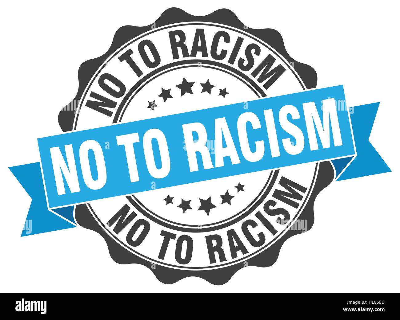 no to racism stamp. sign. seal Stock Vector Image & Art - Alamy