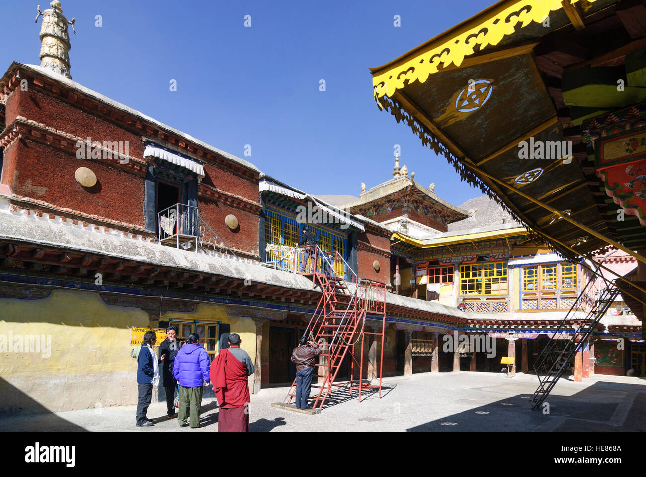 Lhasa: Monastery Drepung; Main Assembly Hall Tshogchen Dukhang; First ...