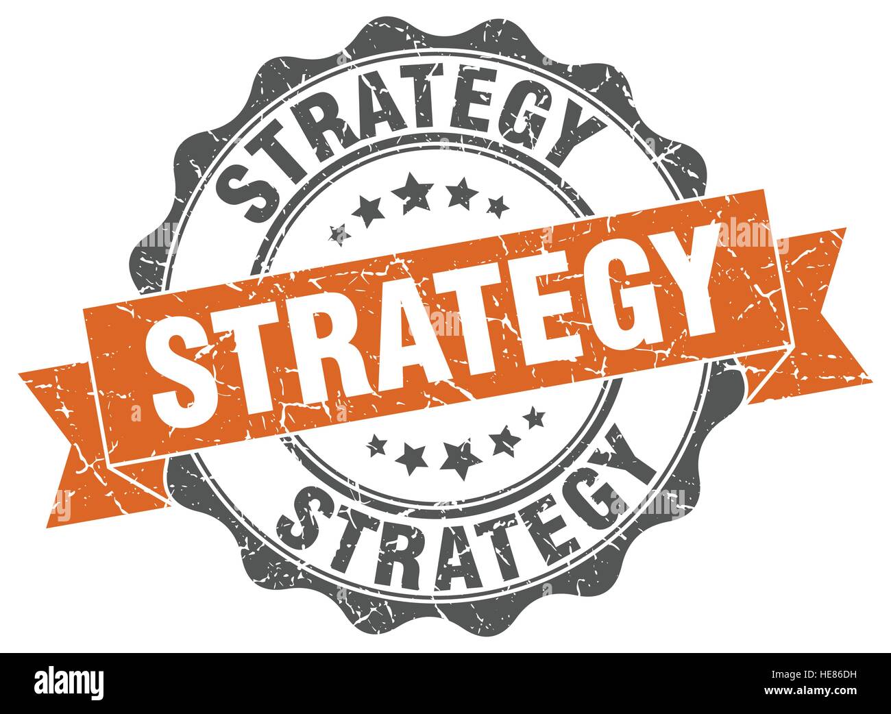 Strategy sign round ribbon Cut Out Stock Images & Pictures - Alamy