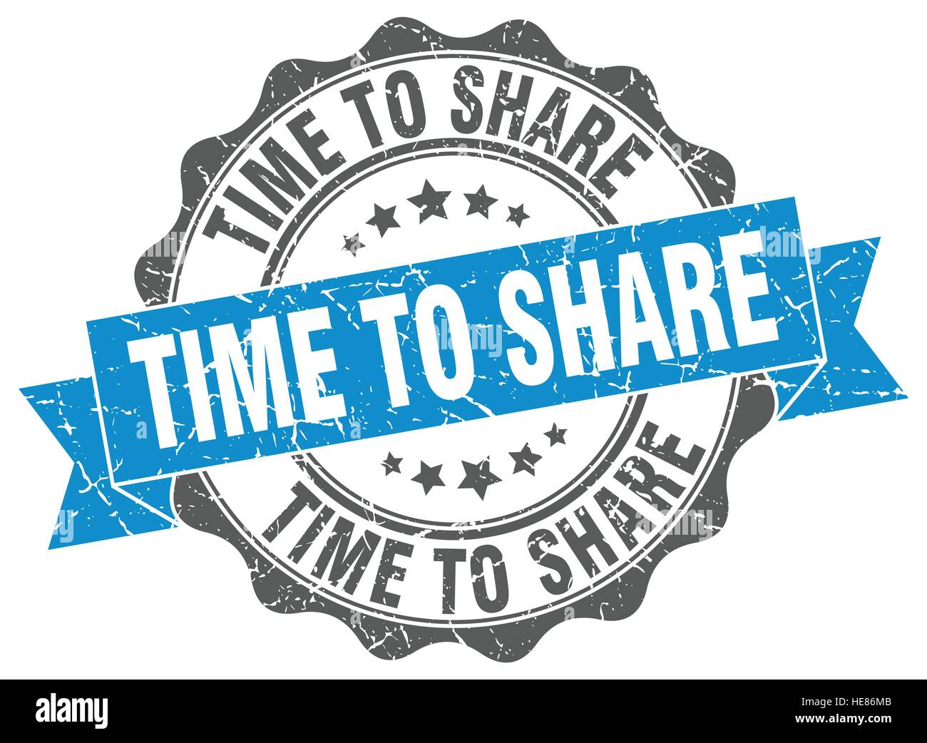 time to share stamp. sign. seal Stock Vector Image & Art - Alamy