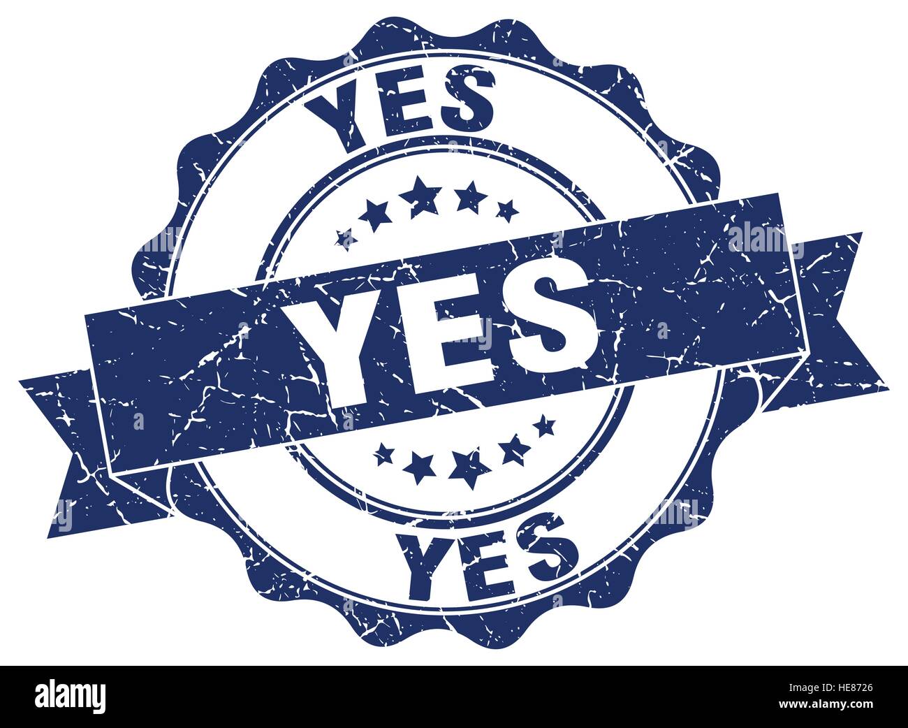 yes stamp. sign. seal Stock Vector Image & Art - Alamy