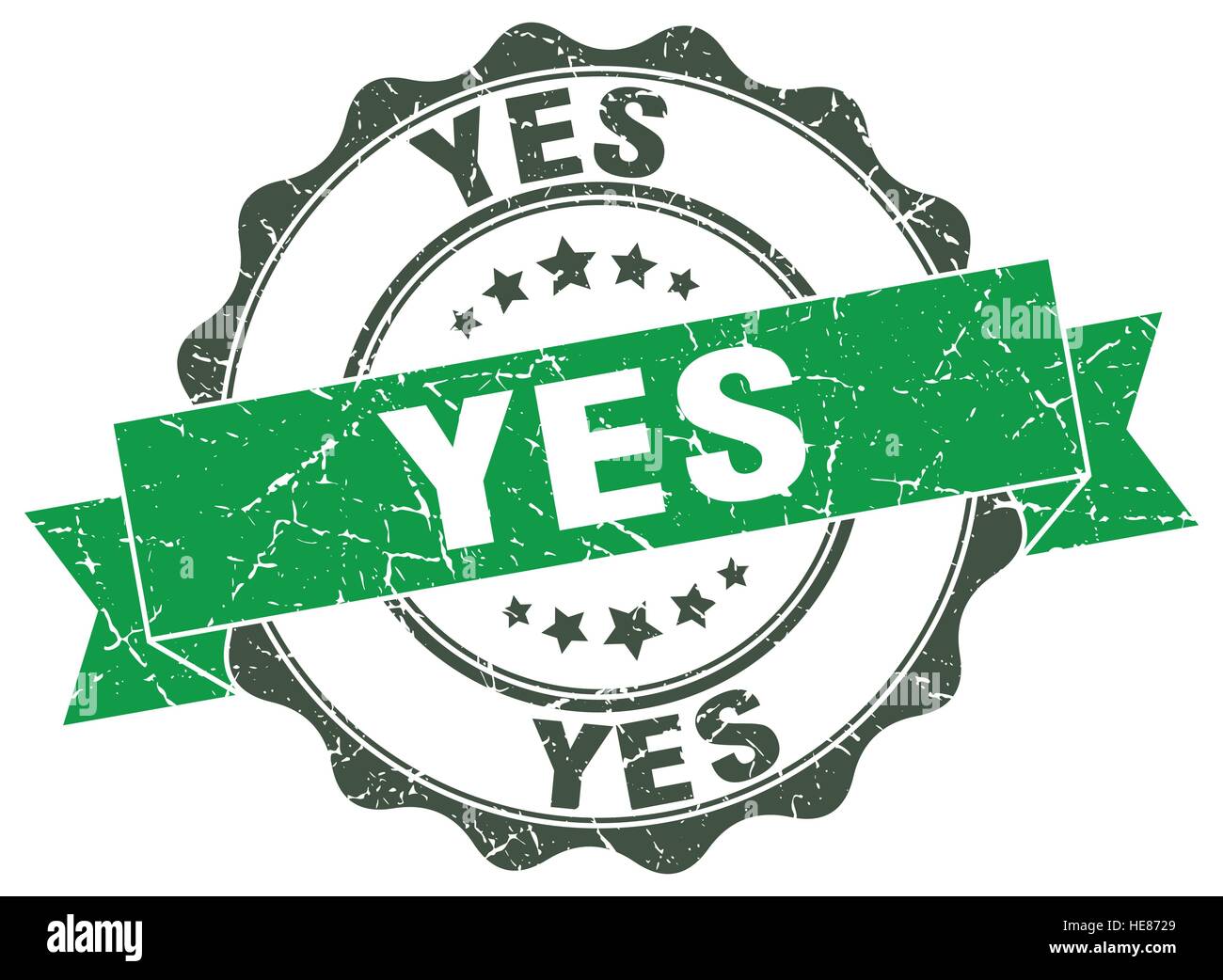 yes stamp. sign. seal Stock Vector Image & Art - Alamy