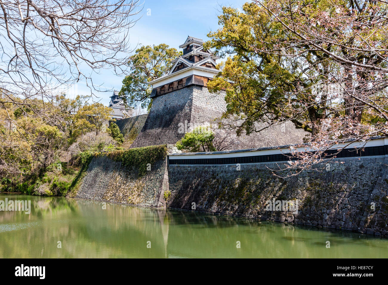 Japan, Kumamoto castle, Ginnan-jo. Iidamaru Gokai yagura, turret ...