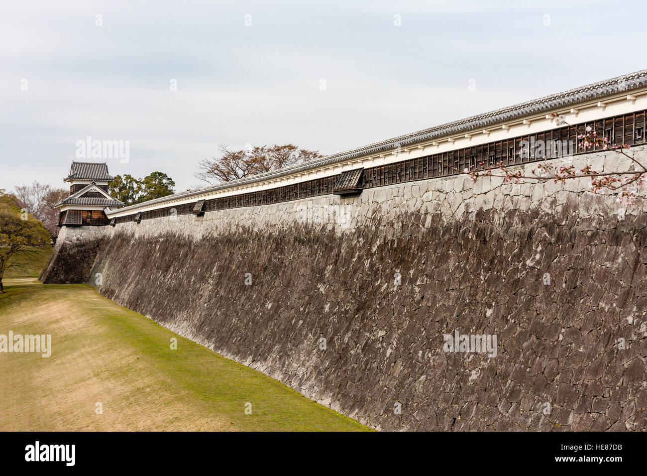Japan, Kumamoto castle, Ginnan-jo. Long Nishidemaruhei, Nishidemaru ...