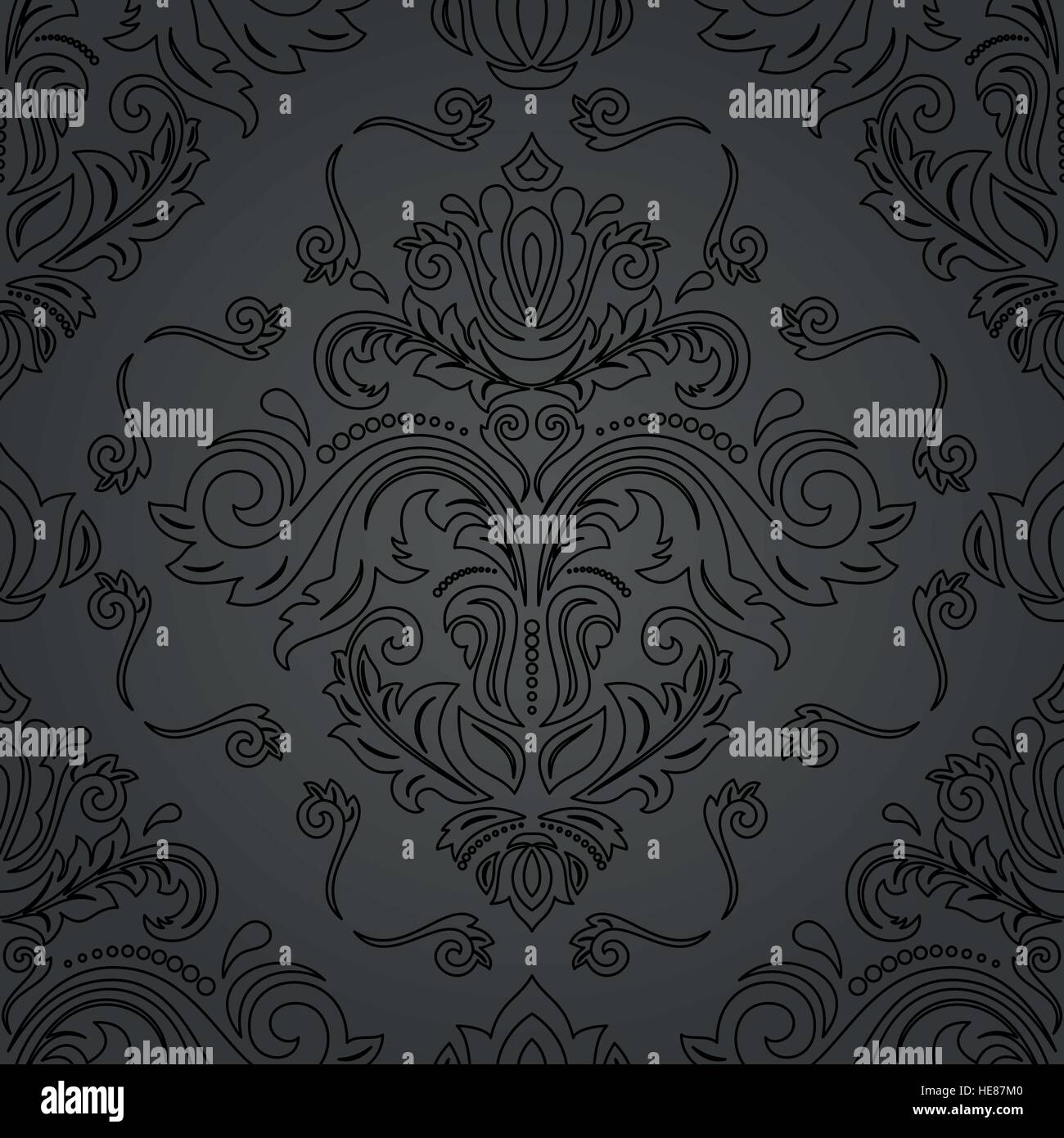 Seamless Damask Vector Background Stock Vector Image & Art - Alamy