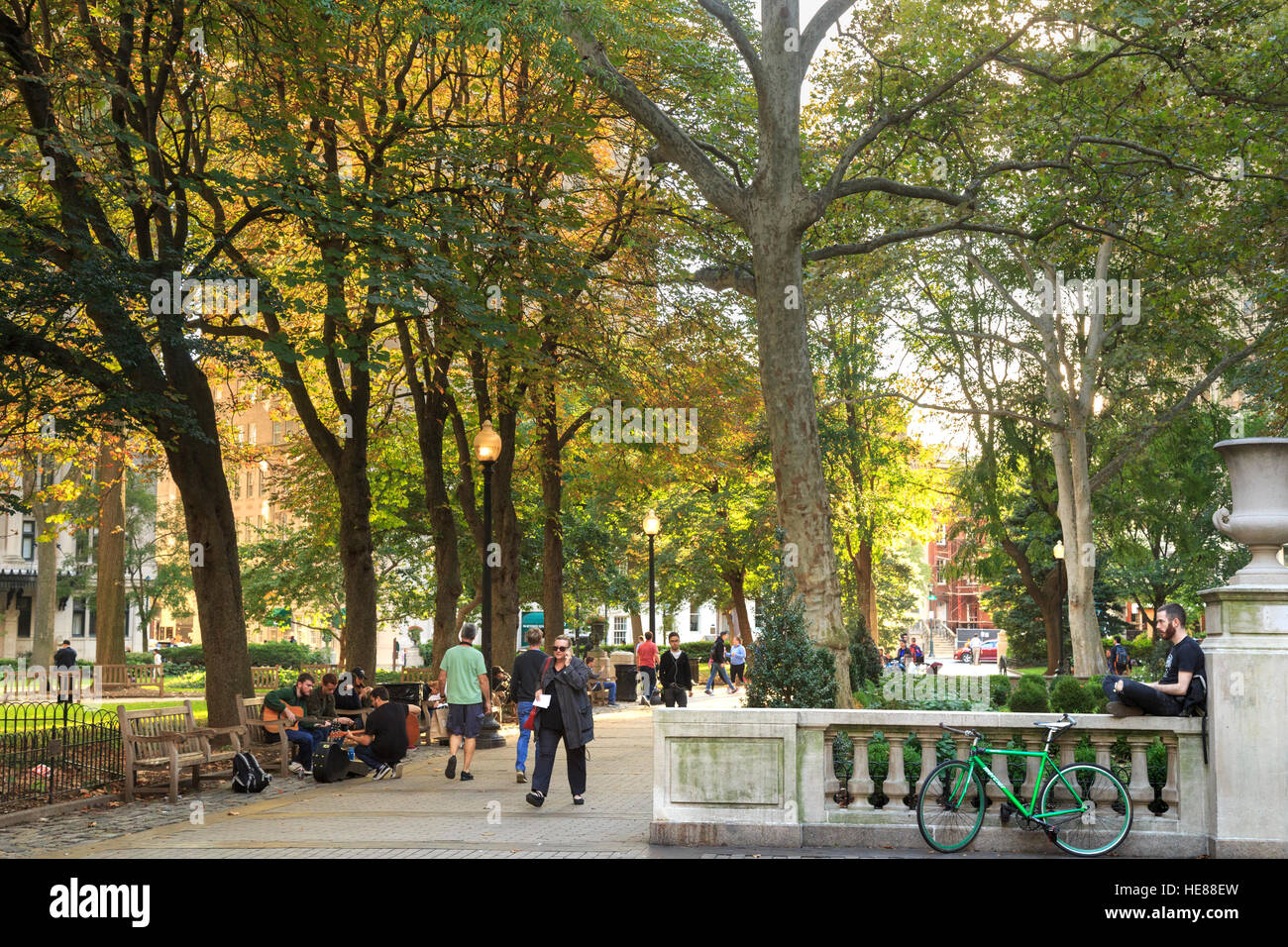 Historic Rittenhouse Square in Autumn , Philadelphia, Pennsylvania, USA ...