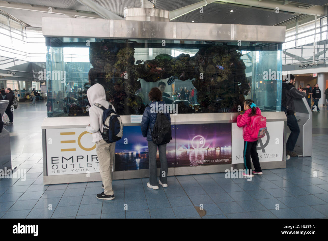 Staten Island ferry St. George Terminal NYC Stock Photo - Alamy