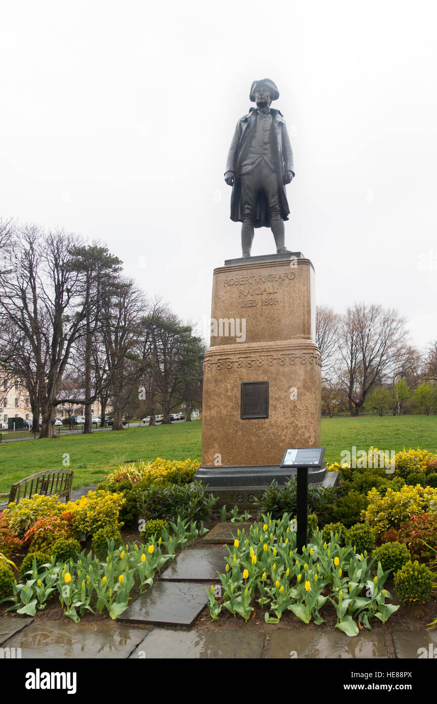 Robert Richard Randall statue Staten Island NYC Stock Photo - Alamy