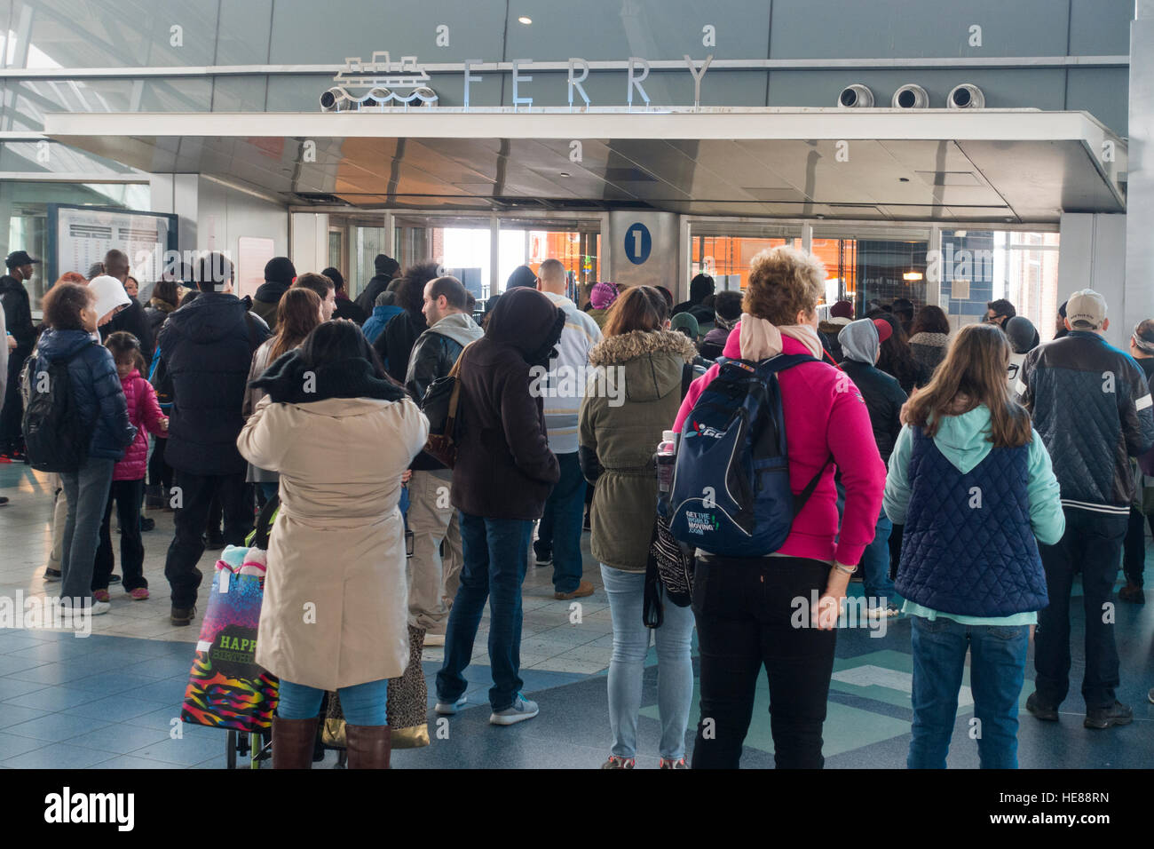 Staten island ferry terminal St. George NYC Stock Photo - Alamy