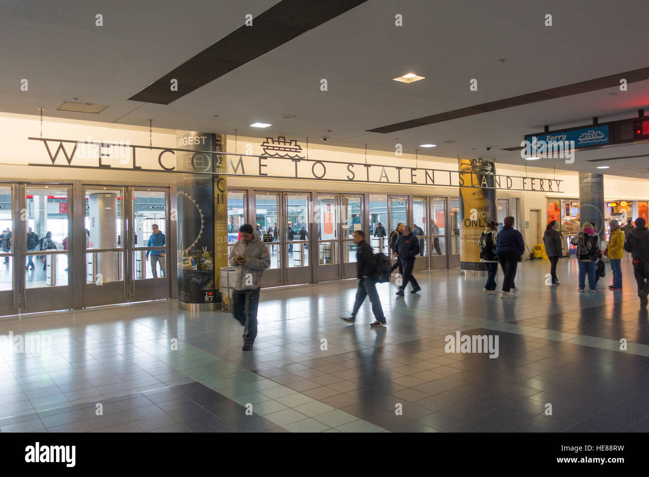 Staten Island ferry St. George Terminal NYC Stock Photo - Alamy