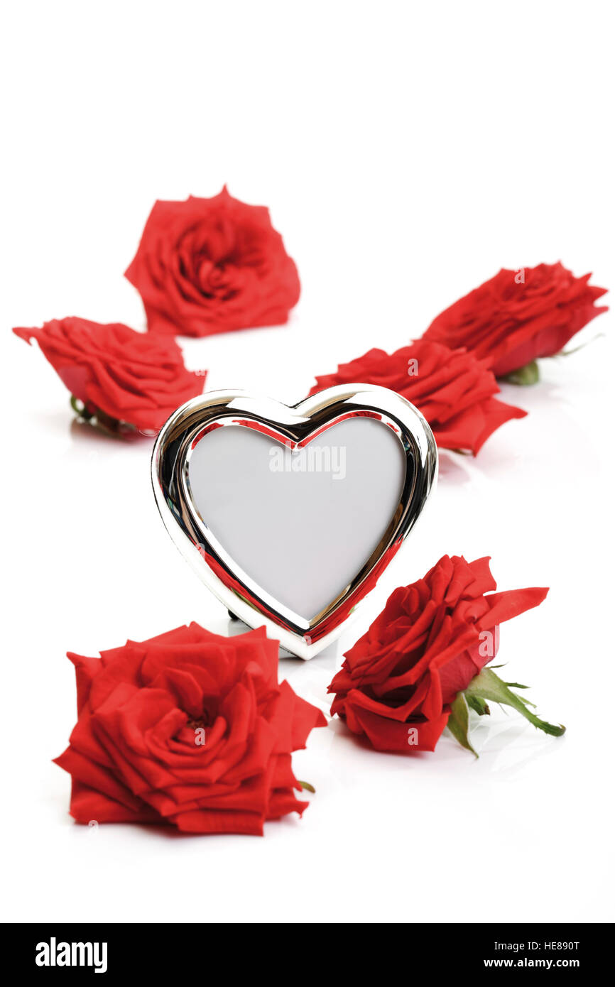 Heart shaped rose petals Cut Out Stock Images & Pictures - Alamy