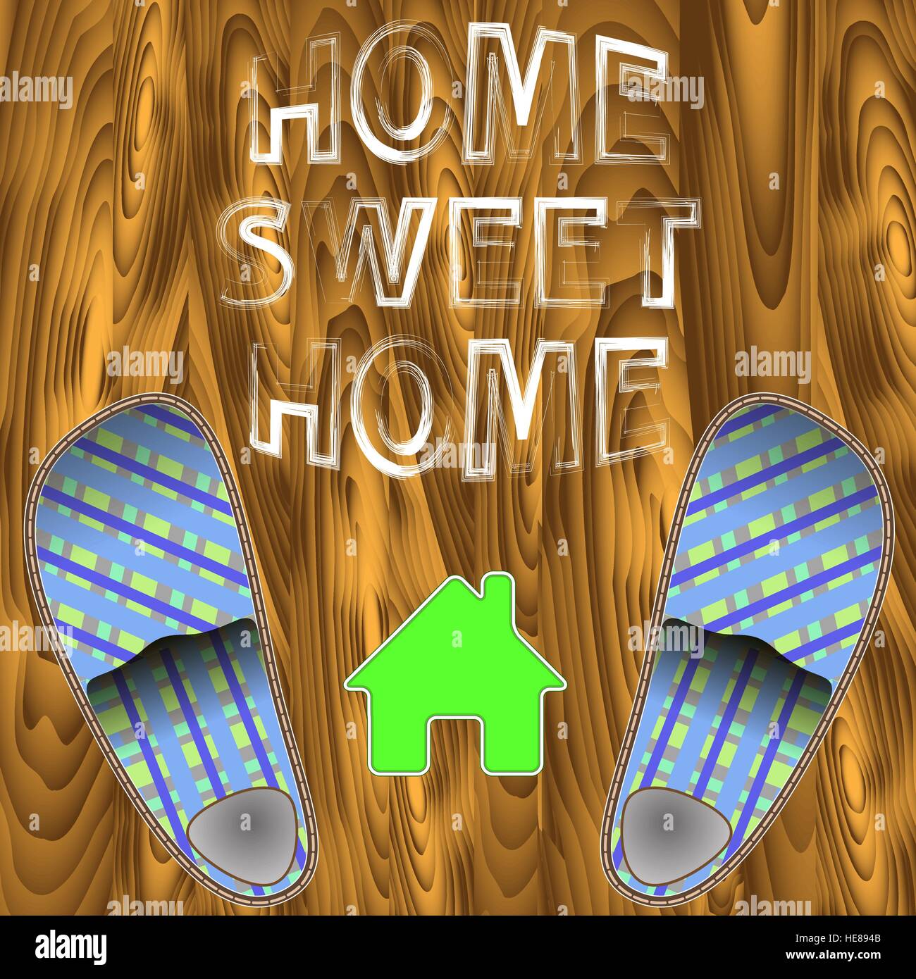 Vintage slippers Stock Vector Images - Alamy