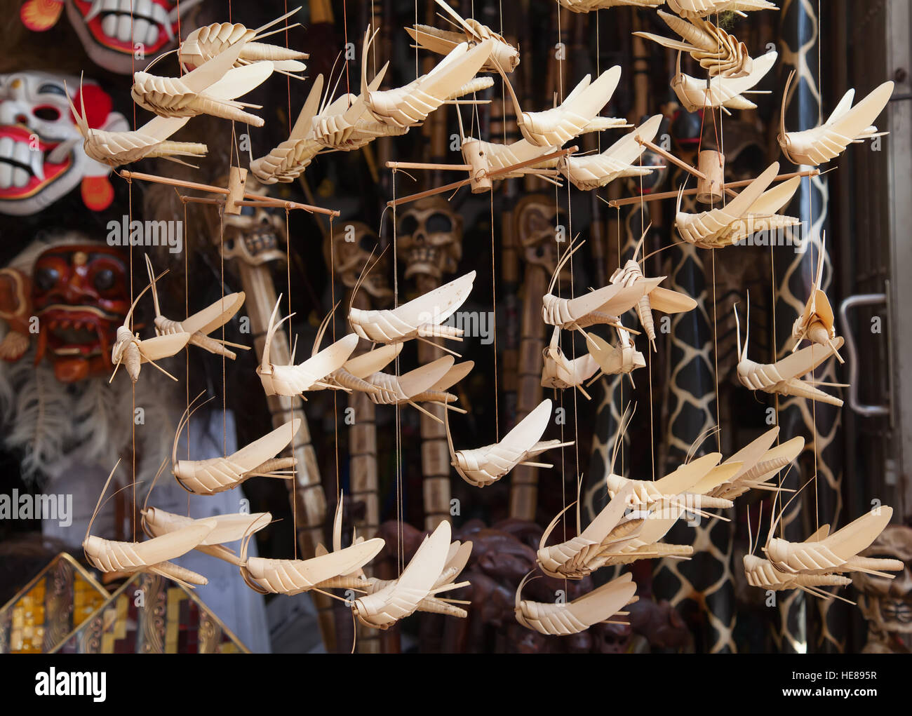 Traditional balinese street market in Ubud, Bali, Indonesia Stock Photo ...
