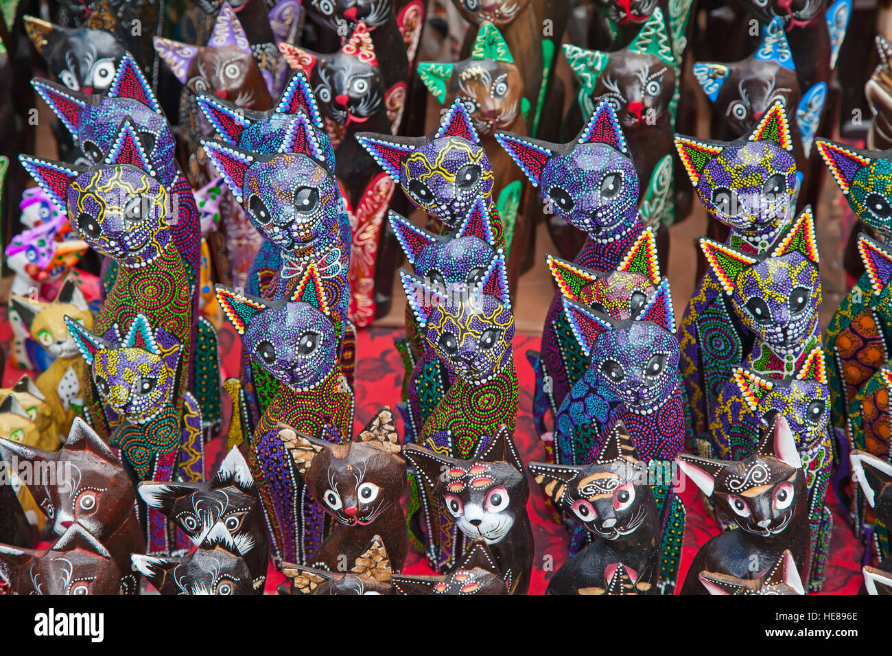 Traditional balinese street market in Ubud, Bali, Indonesia Stock Photo ...