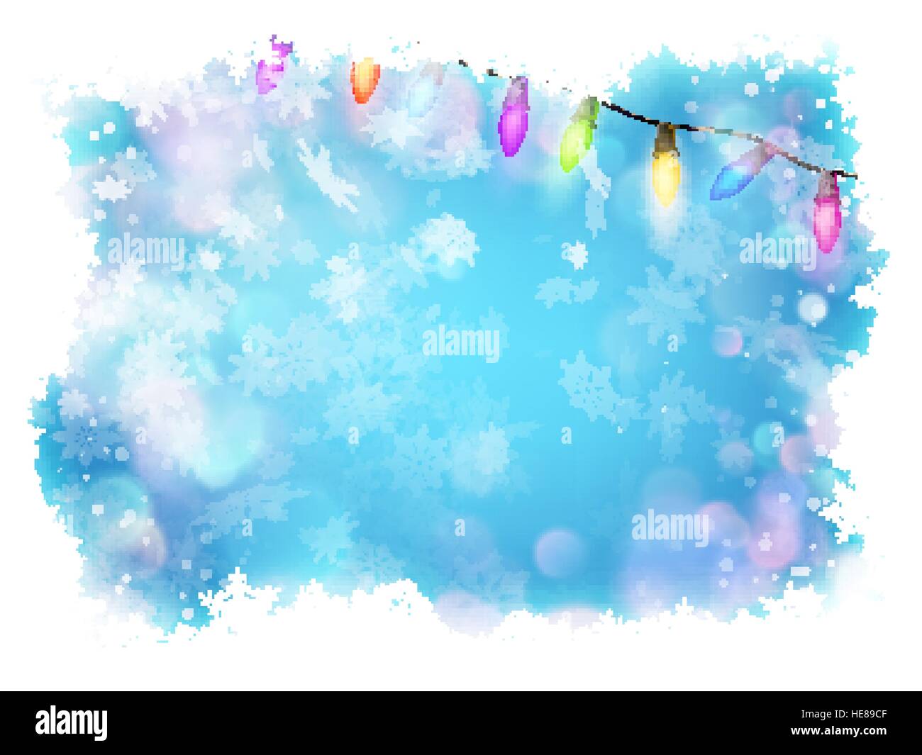 Blue silver christmas banner Stock Vector Images - Alamy