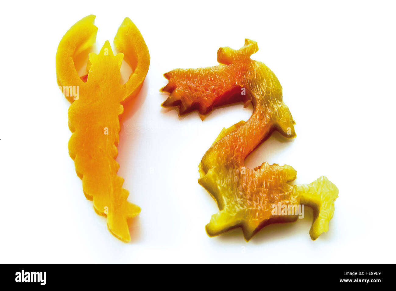 Punched out asian vegetable shapes Stock Photo - Alamy