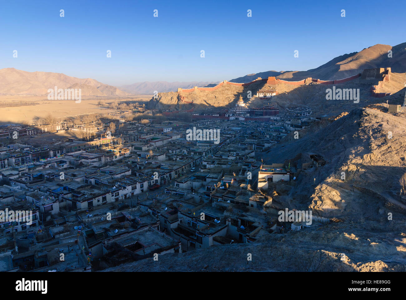 Town and pelkor chode monastery with gy hi-res stock photography and ...