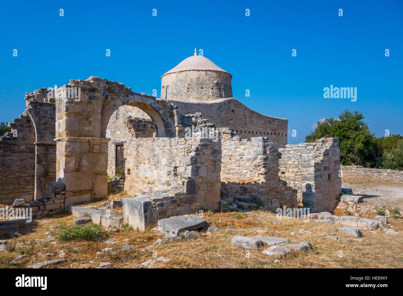 The ruins of an Orthodox Christian monastery Stock Photo - Alamy