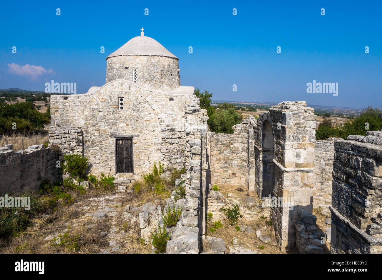 The ruins of an Orthodox Christian monastery Stock Photo - Alamy