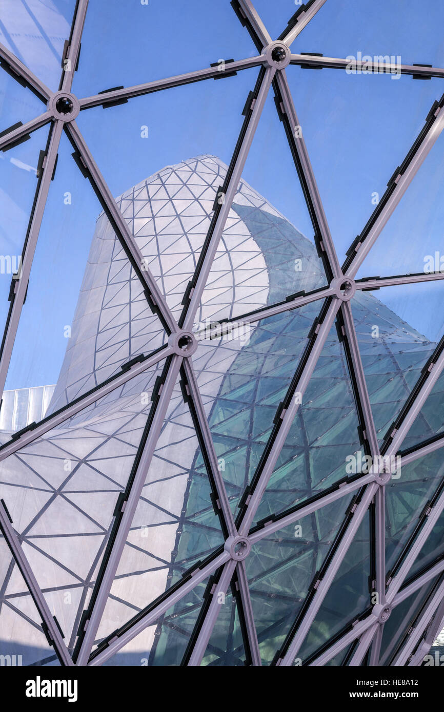 MILAN,ITALY - DECEMBER 08:Interior of Fieramilano Business Center ...