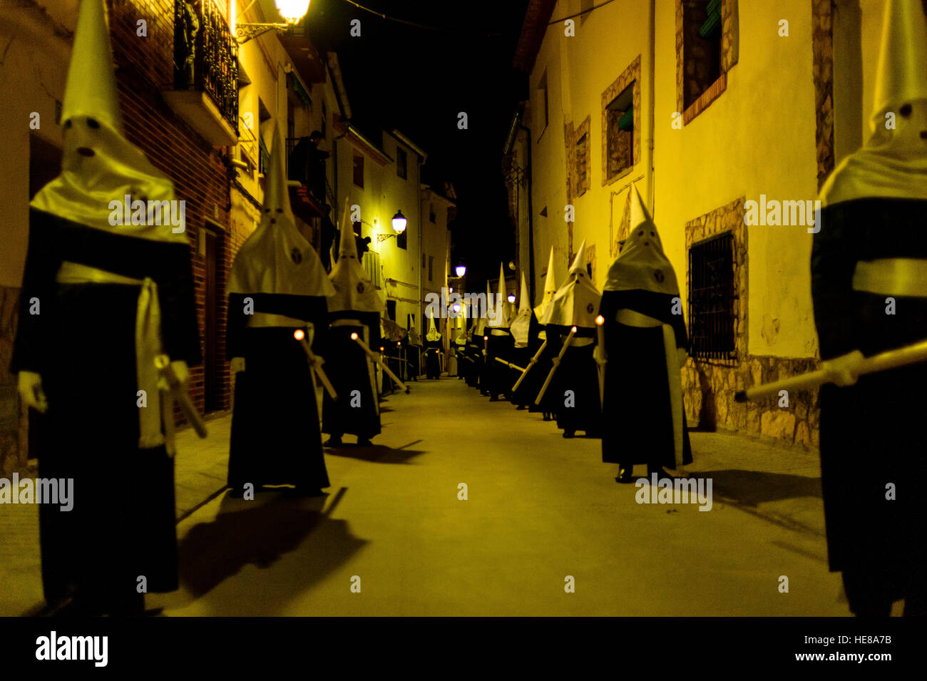 Holy week celebration in La Puebla de Hijar, Spain Stock Photo - Alamy