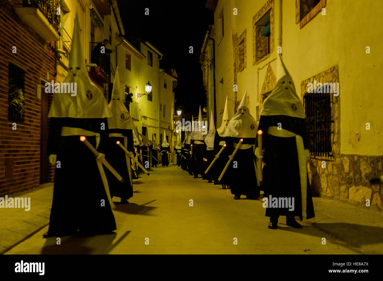 Holy week celebration in La Puebla de Hijar, Spain Stock Photo - Alamy