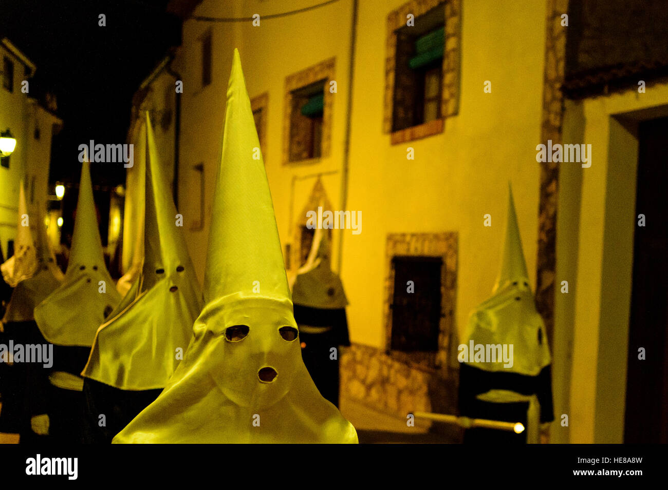 Holy week celebration in La Puebla de Hijar, Spain Stock Photo - Alamy