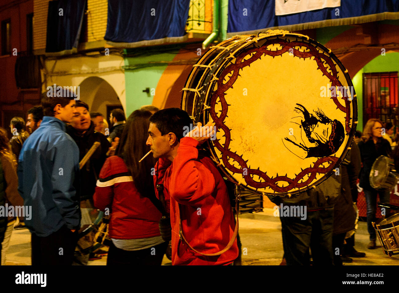 Holy week celebration in La Puebla de Hijar, Spain Stock Photo - Alamy