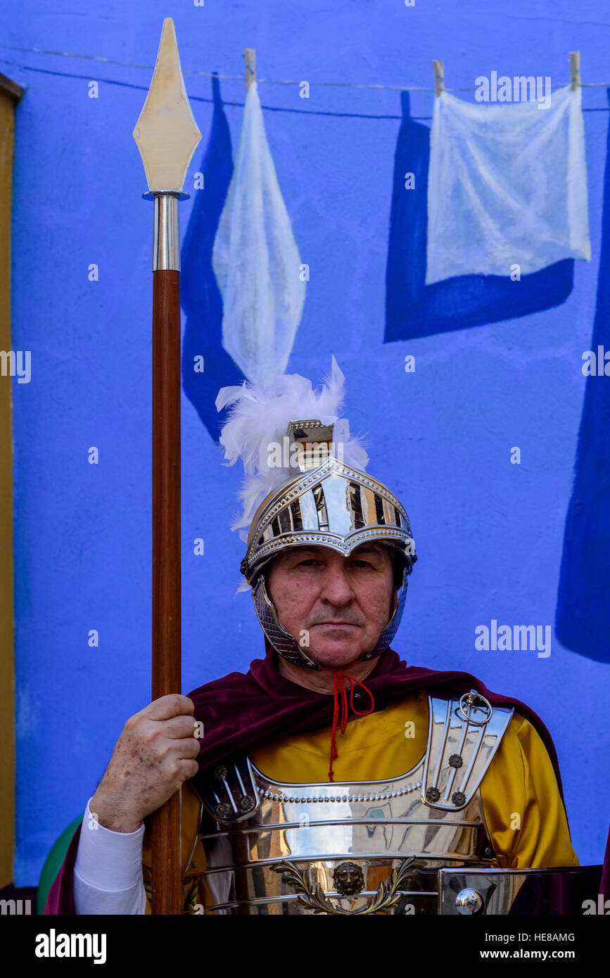 Holy week celebration in La Puebla de Hijar, Spain Stock Photo - Alamy