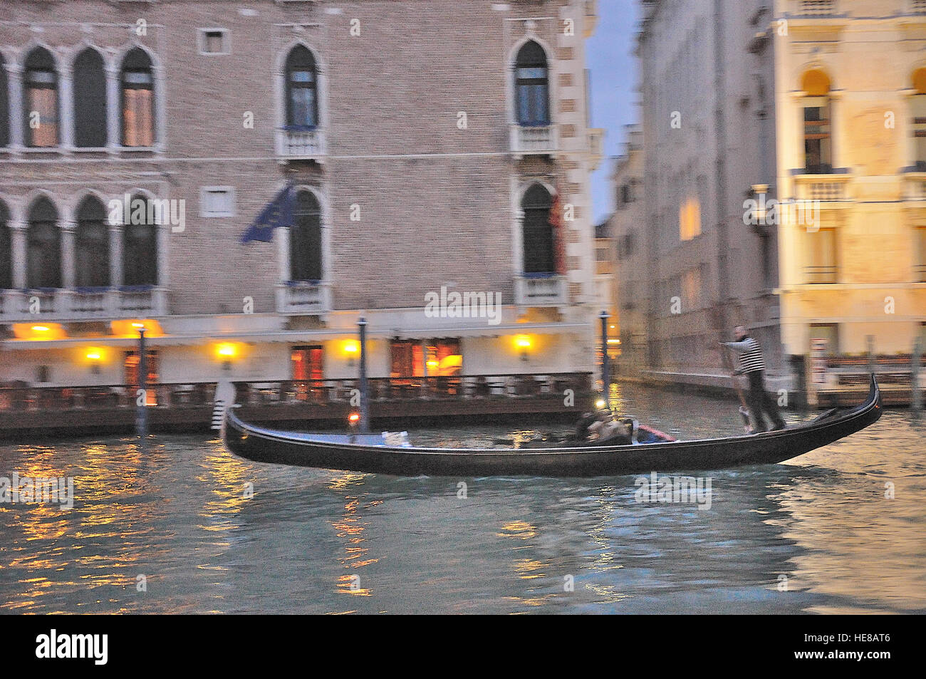 Grand Canal at night Stock Photo - Alamy