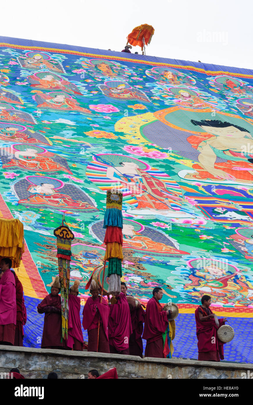 Tibetan Monastery Labrang At The Monlam Fes High Resolution Stock ...