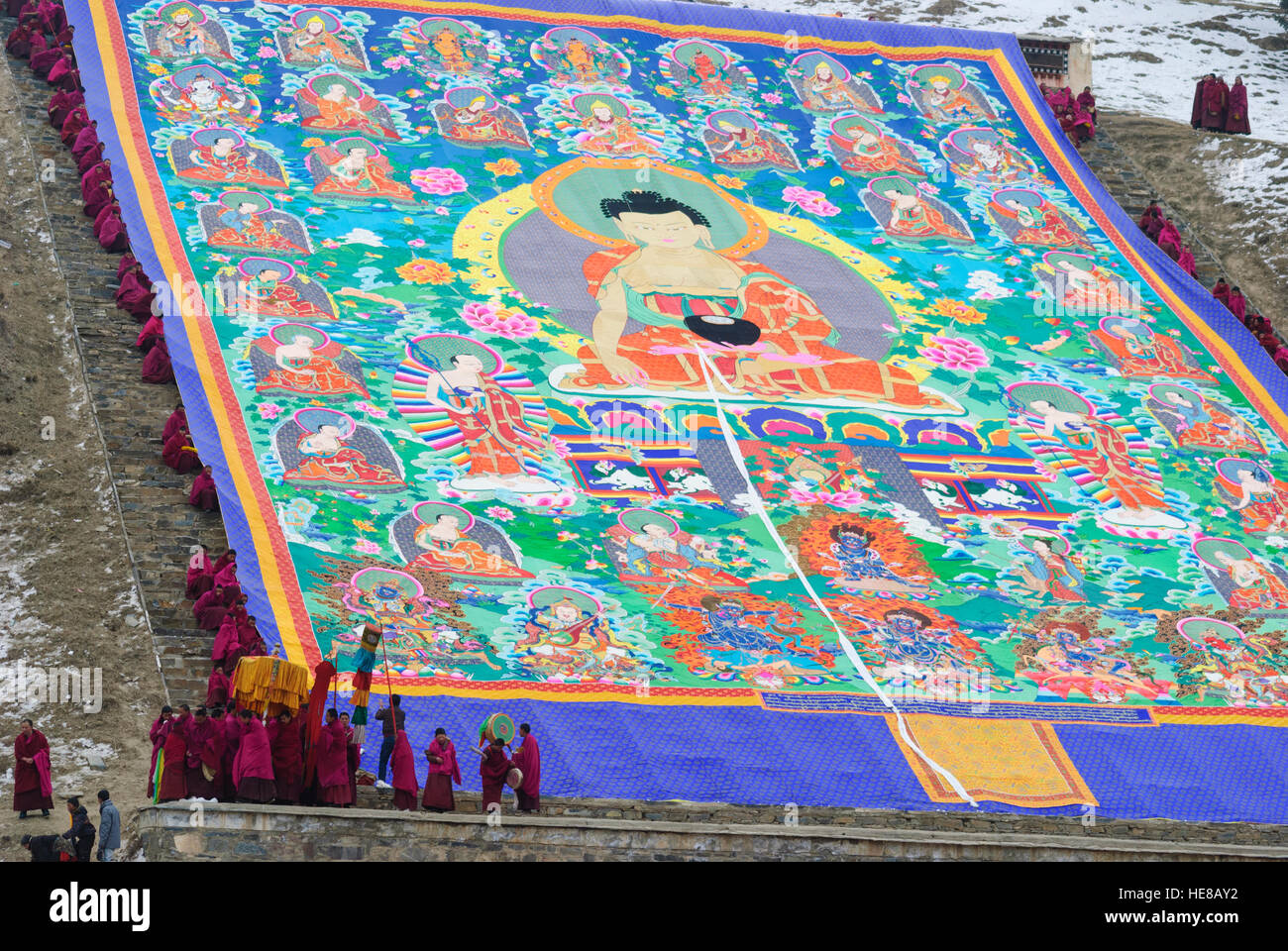 Xiahe: Tibetan Monastery Labrang at the Monlam Festival; Monks of ...