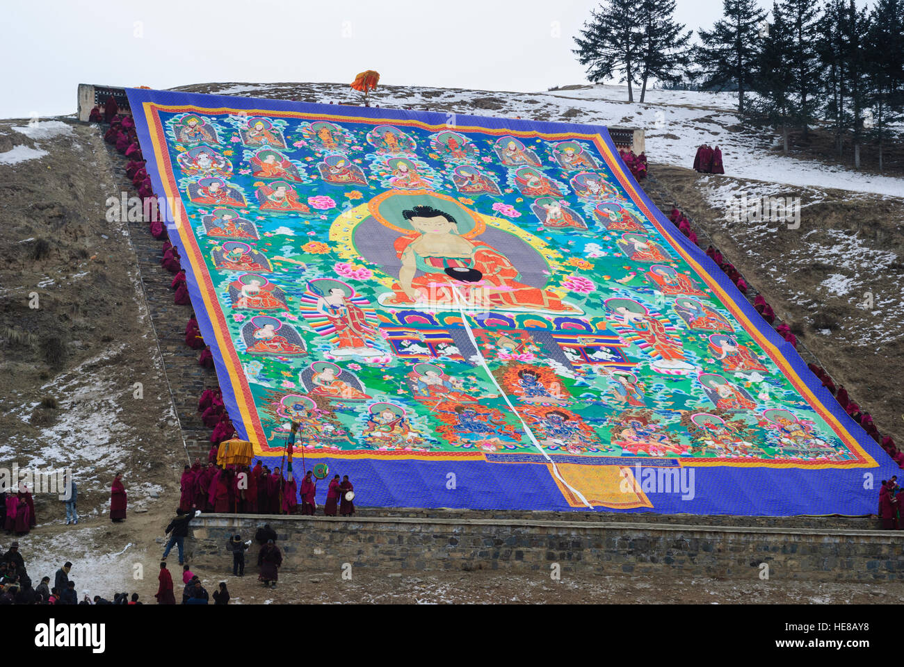 Xiahe: Tibetan Monastery Labrang at the Monlam Festival; Monks of ...