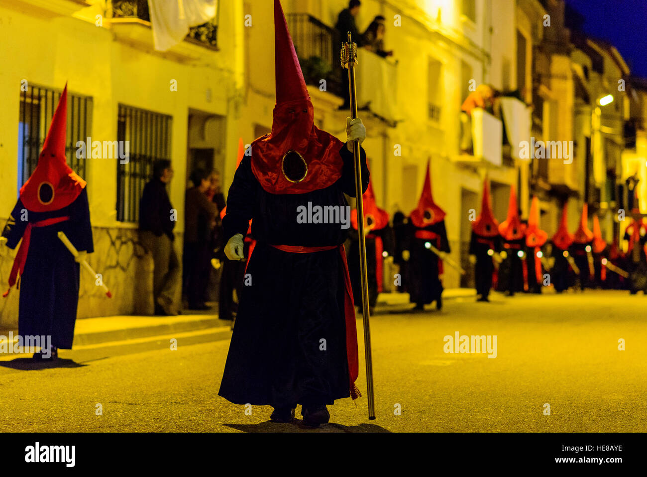 Holy week celebration in La Puebla de Hijar, Spain Stock Photo - Alamy