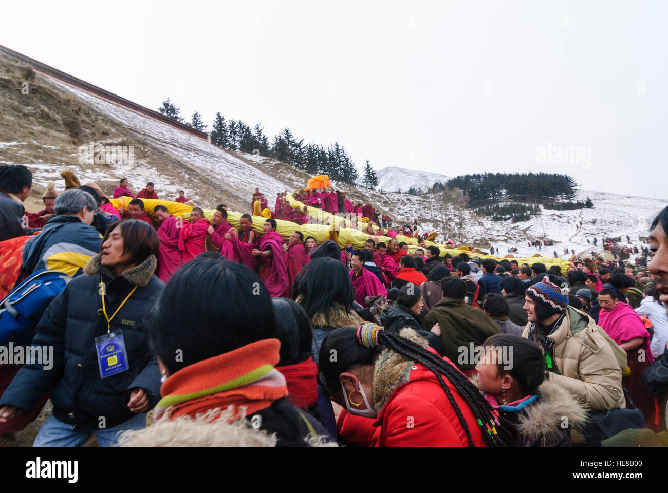 Xiahe: Tibetan Monastery Labrang at the Monlam Festival; Monks of the ...