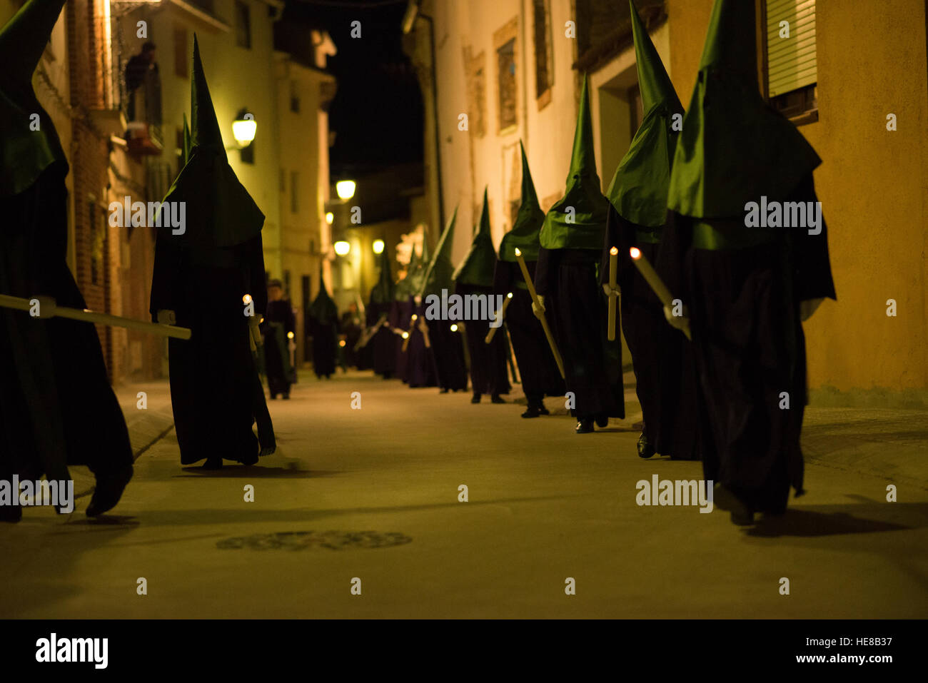 Holy week celebration in La Puebla de Hijar, Spain Stock Photo - Alamy