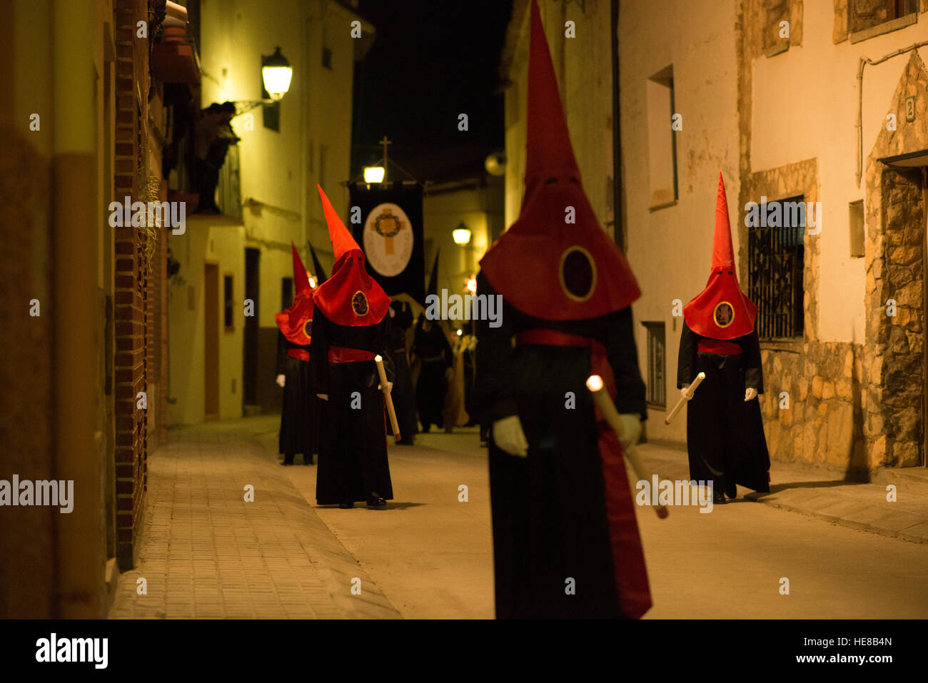 Holy week celebration in La Puebla de Hijar, Spain Stock Photo - Alamy