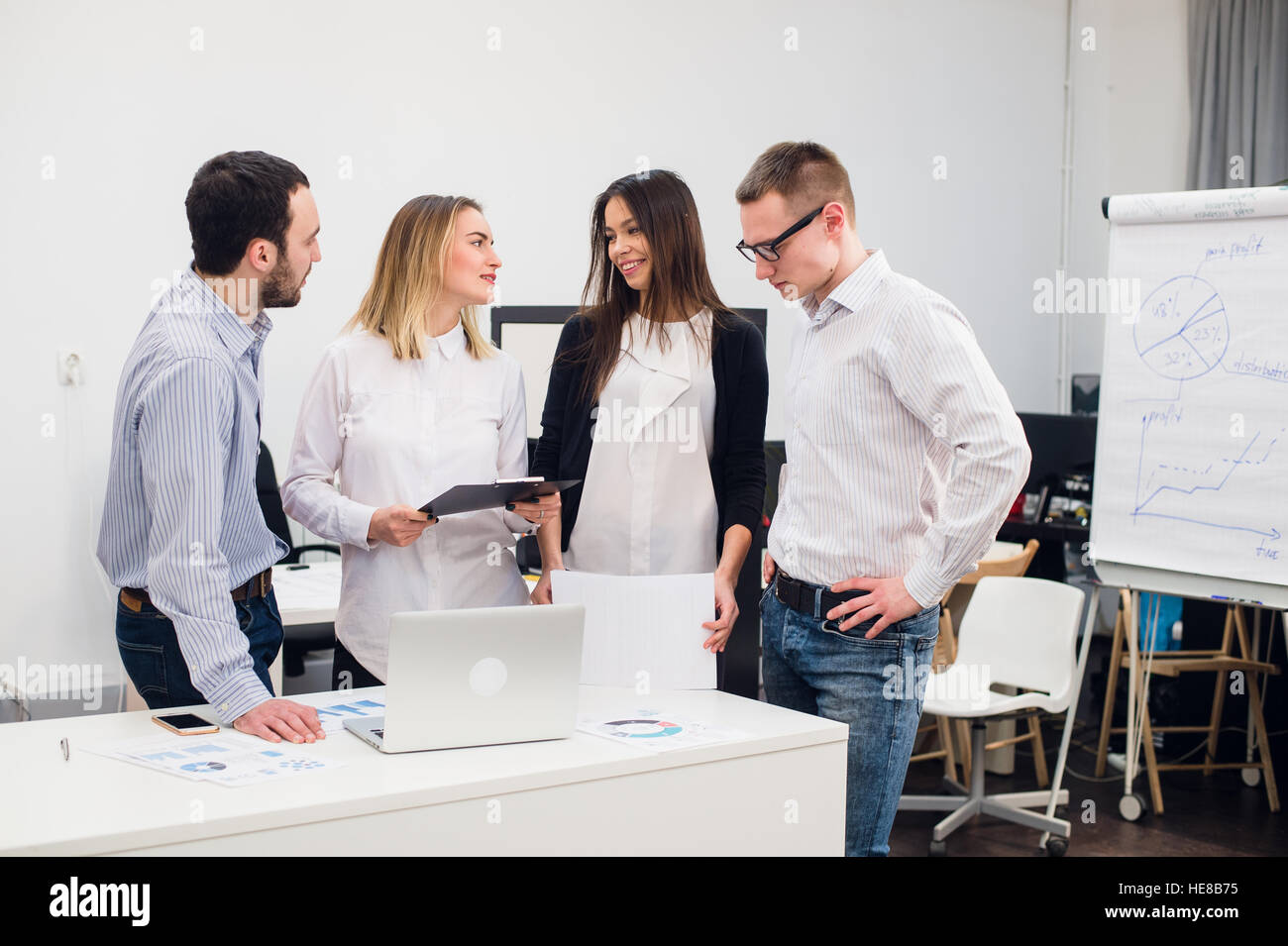 Good mood never leaves them even at work Stock Photo - Alamy