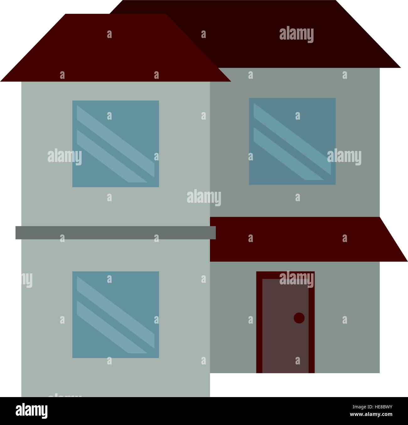 Roof house wall windows Stock Vector Images - Alamy